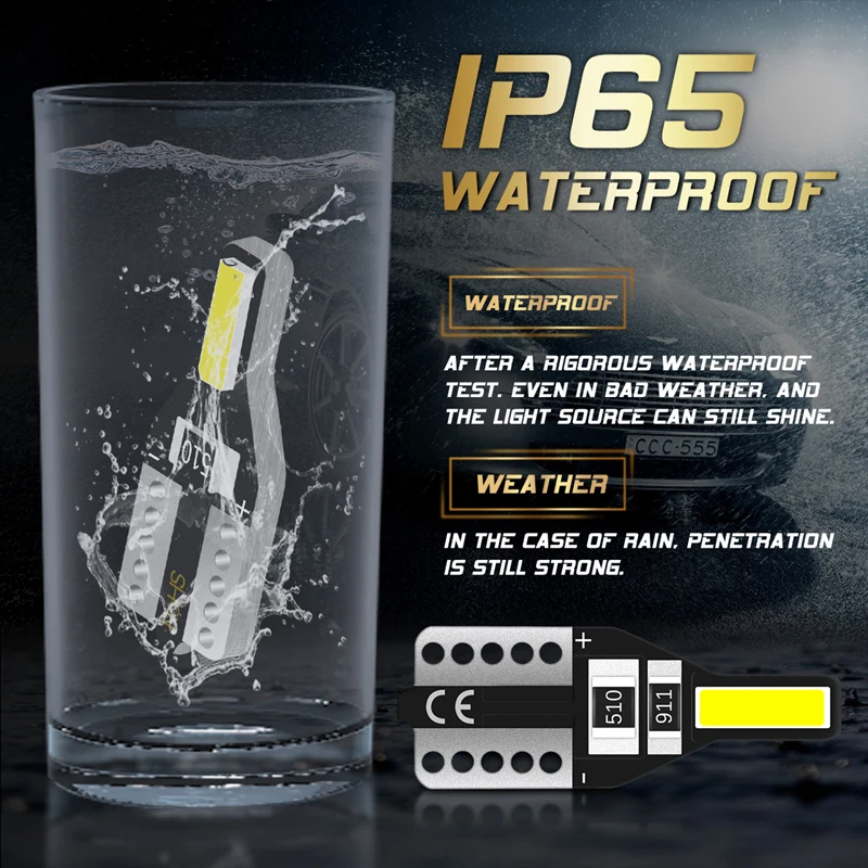 10x T10 W5W Светодиодная лампа авто интерьерный светильник для ...