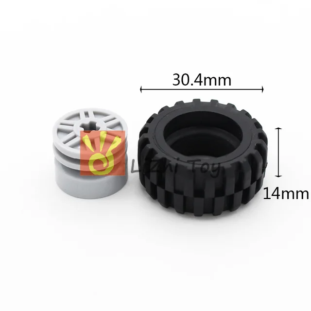 Technic Blocks Parts Tire Cars Wheel Educational Toys Compatible ...