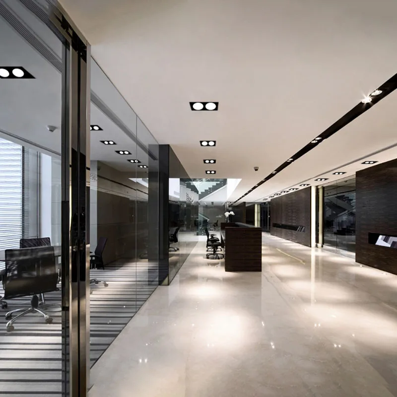 Square LED Dimmable Downlight LED Spot light decoration Ceiling Lamp ...