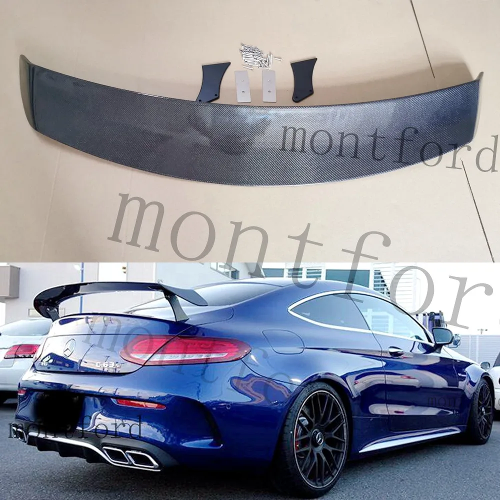 High-Qualit-Real-Carbon-Fiber-Wing-Trunk-Spoiler-For-Mercedes-Benz-C ...
