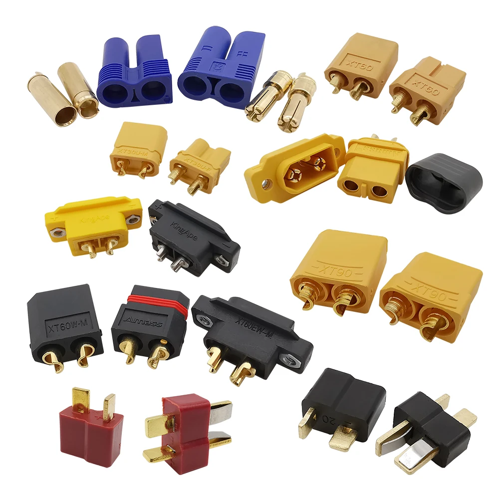 4Pcs-XT30-XT60-XT60E-XT60W-XT60EW-XT60H-XT90-EC5-T-Plug-Male-Female ...