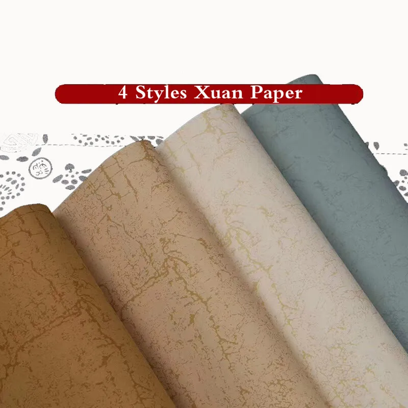 Papel de arroz chino con textura de grieta de hielo, papel Xuan ...