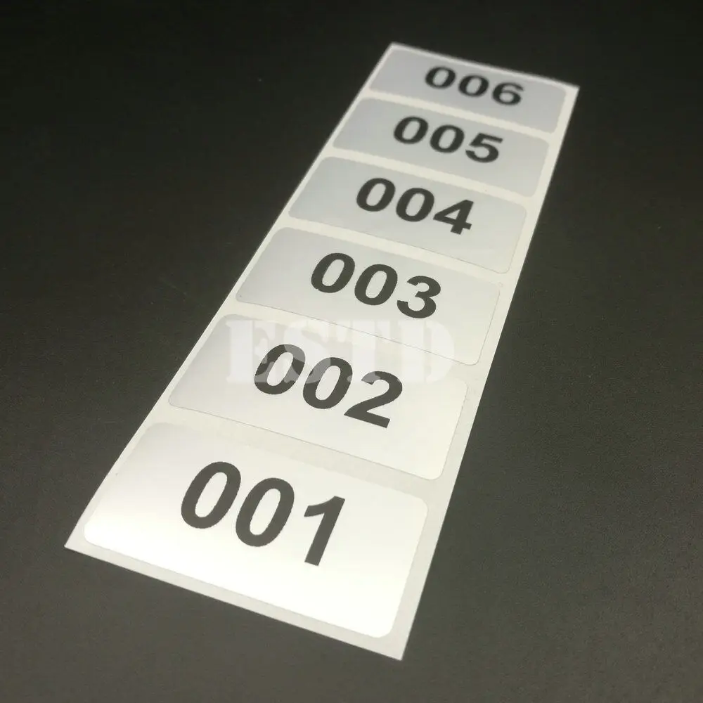 500PCS-Labels-Consecutive-Number-Inventory-stickers-Silver-Waterproof ...