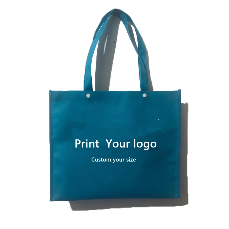 100pcs Custom logo Shopping bags High quallity Non woven Clothes bags ...