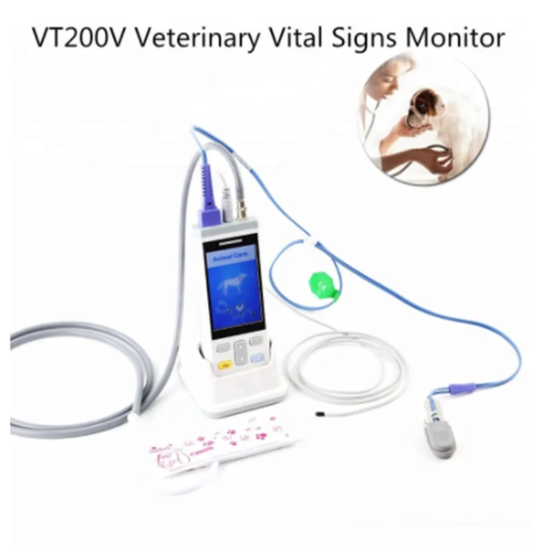 3.5 Inch Handheld Portable Veterinary Vital Sign Monitor Animal Use ...