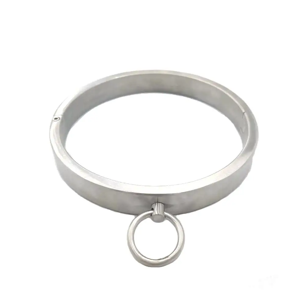 Black Emperor Collar Stainless Steel Exquisite Neck Collar Adult Slave ...