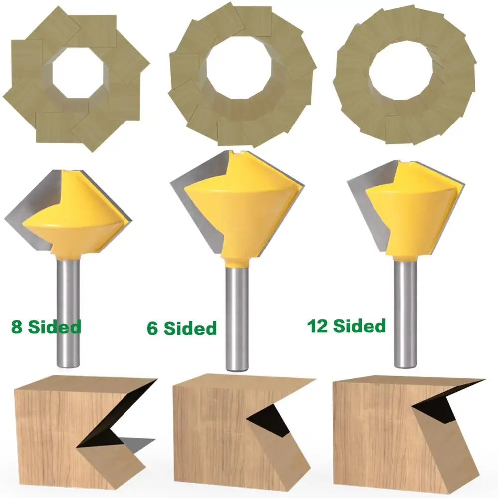 8mm Shank Router Bit Set | Glue Joint Router Bits | Router Bit Set 8 ...