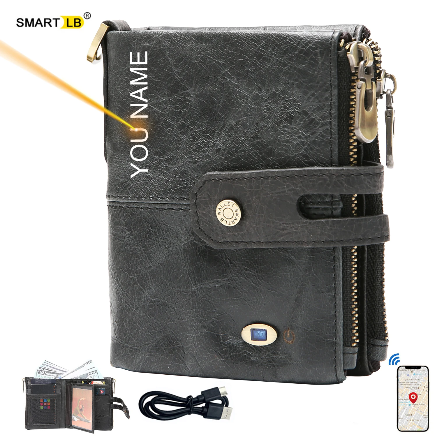 Smart-GPS-wallet-Record-Bluetooth-compatible-Tracker-Genuine-Leather ...