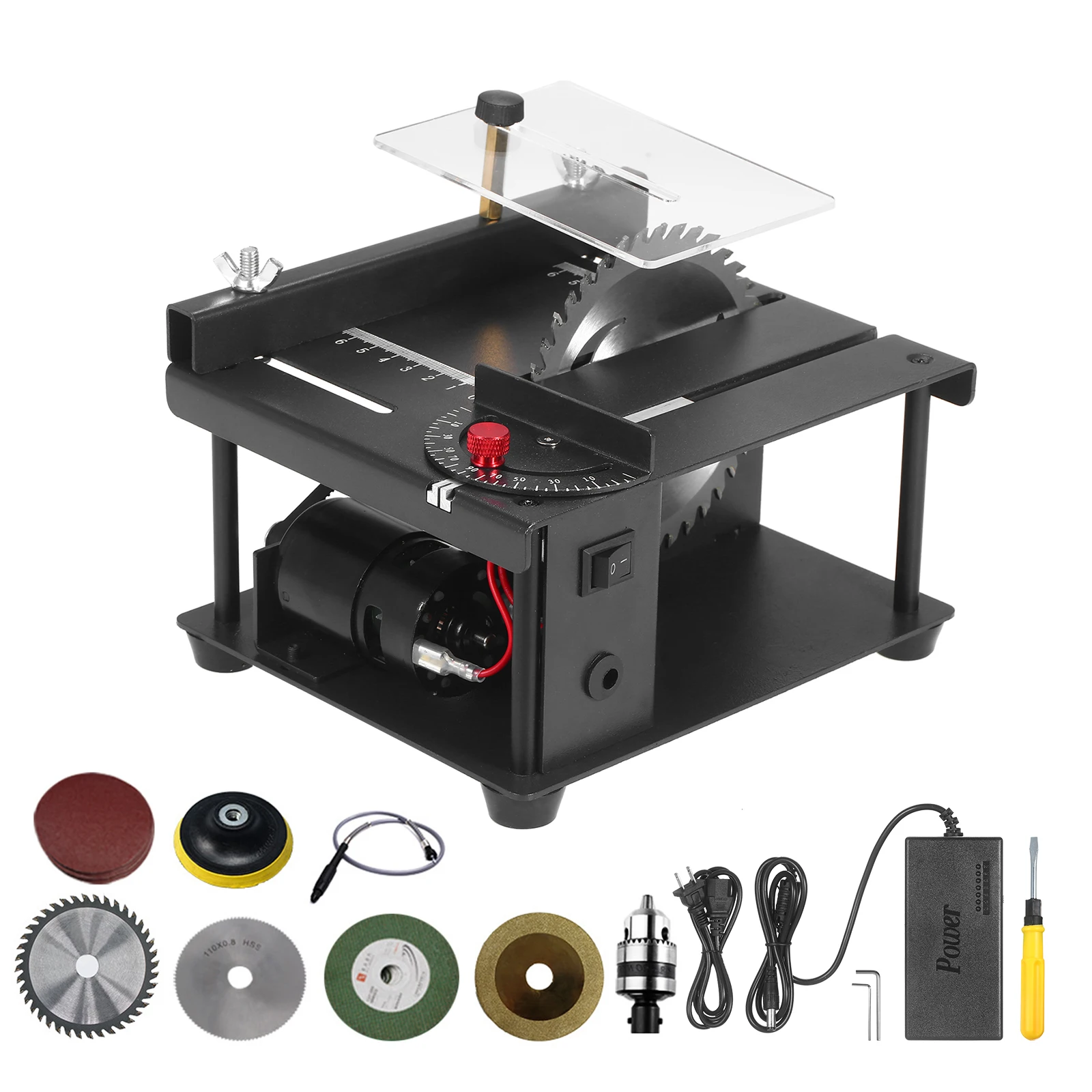 Multi-functional Table Saw Mini Desktop Saw Cutter Electric Cutting ...