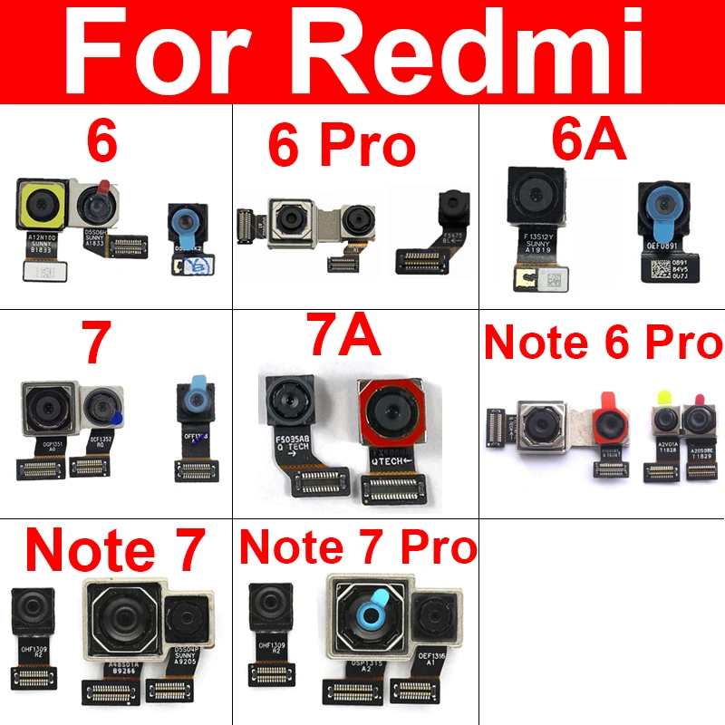 Main Back Camera Model For Xiaomi Redmi Note 6 6A 6 Pro 7 7A Pro Rear ...