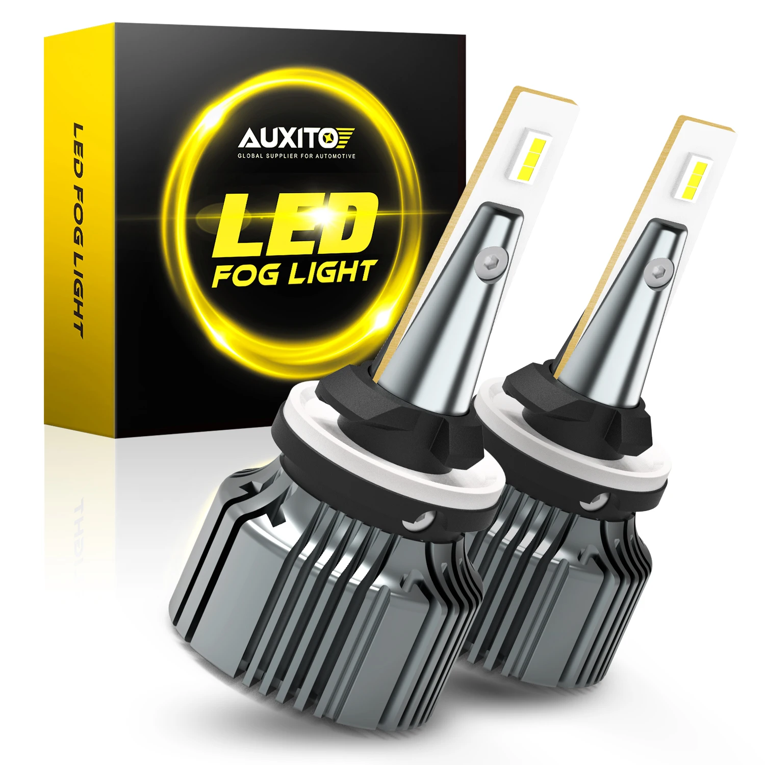 AUXITO 2Pcs H27 881 LED H27W/1 880 LED Bulb H27W/2 H27W 6500K White Car ...