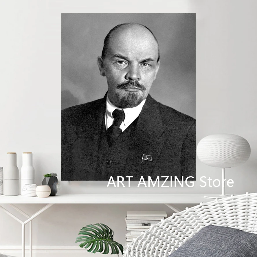 VLADIMIR LENIN portrait poster. Printed mural art picture of figure ...