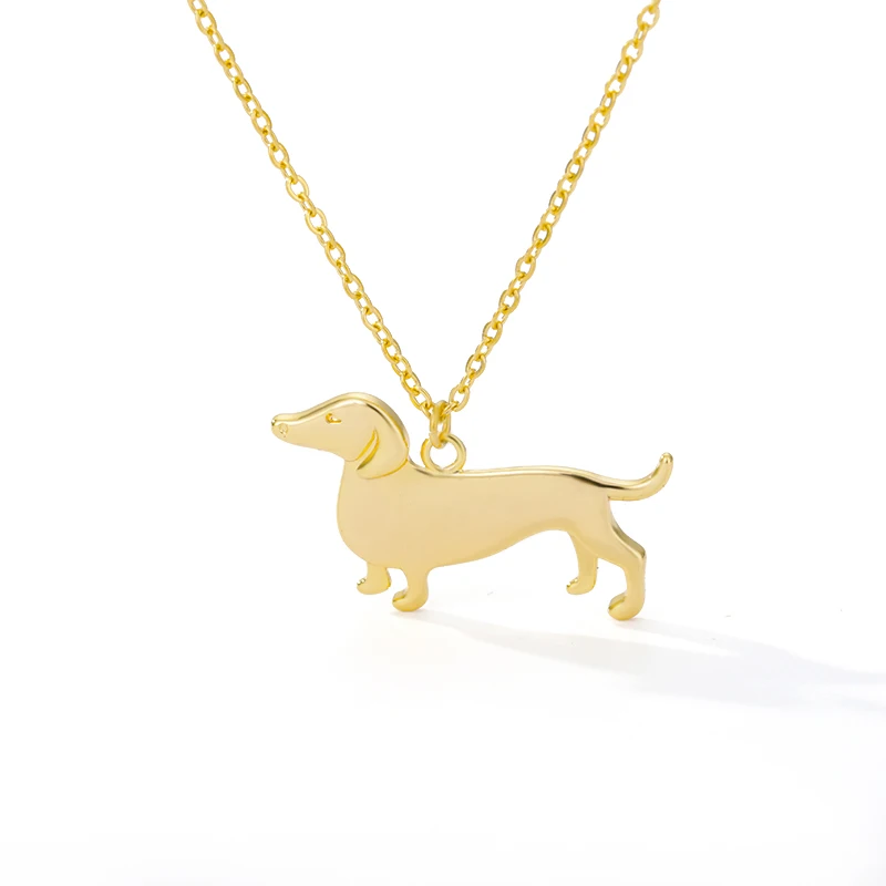 Dachshund Dog Pendant Necklace For women Sausage Dog Pendant Chains ...