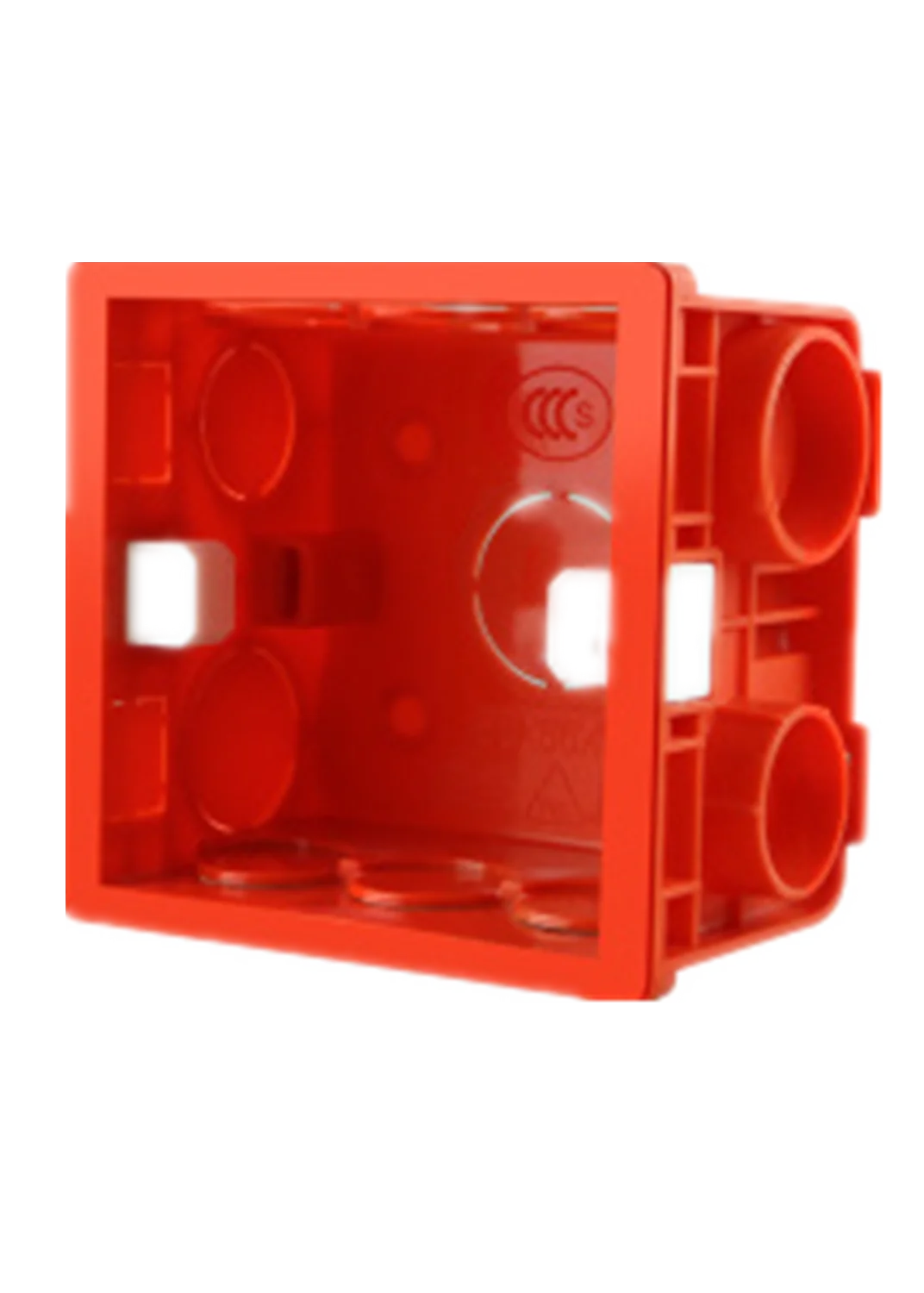 Red Adjustable 86 Switch Socket Box 12pcs Mount Back Dark Box Pvc 50mm ...