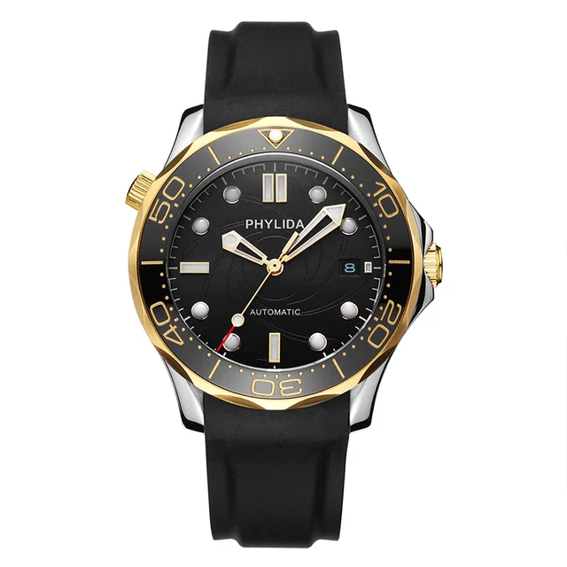 MIYOTA Automatic Watch Lume Dial Limited-Edition Sapphire Crystal Black ...