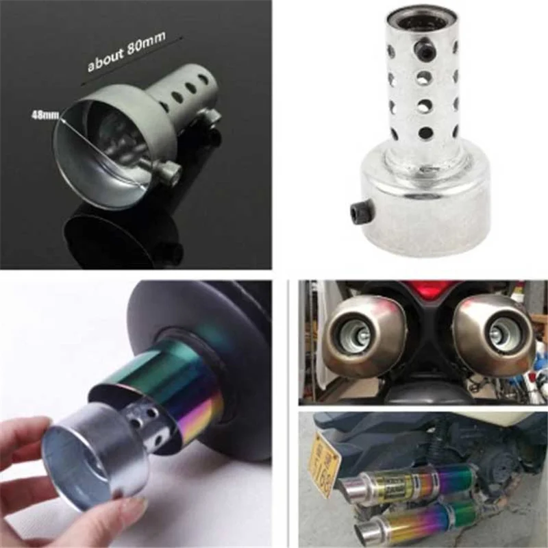 Motorcycle Silencer Noise Sound Eliminator Exhaust Pipe Adjustable ...