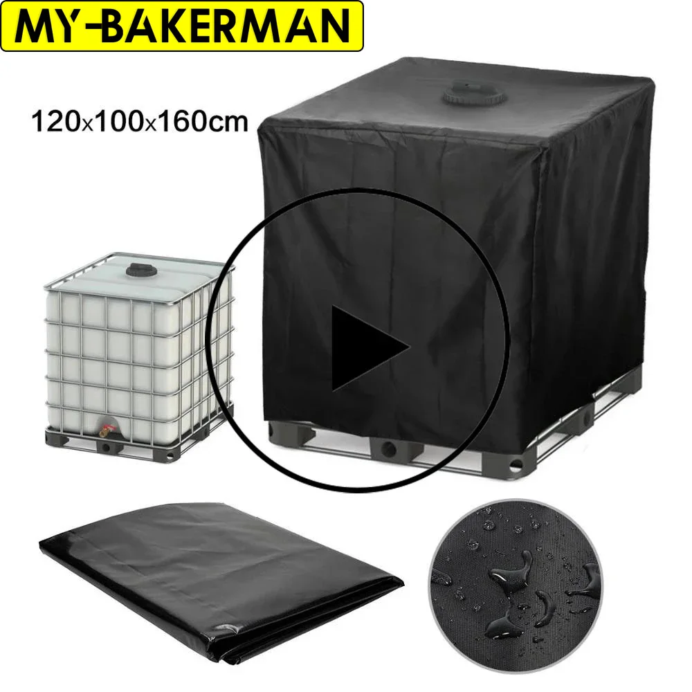 Black Rain Water Cover For 1000 L Ibc Container，water Storage Bucket ...