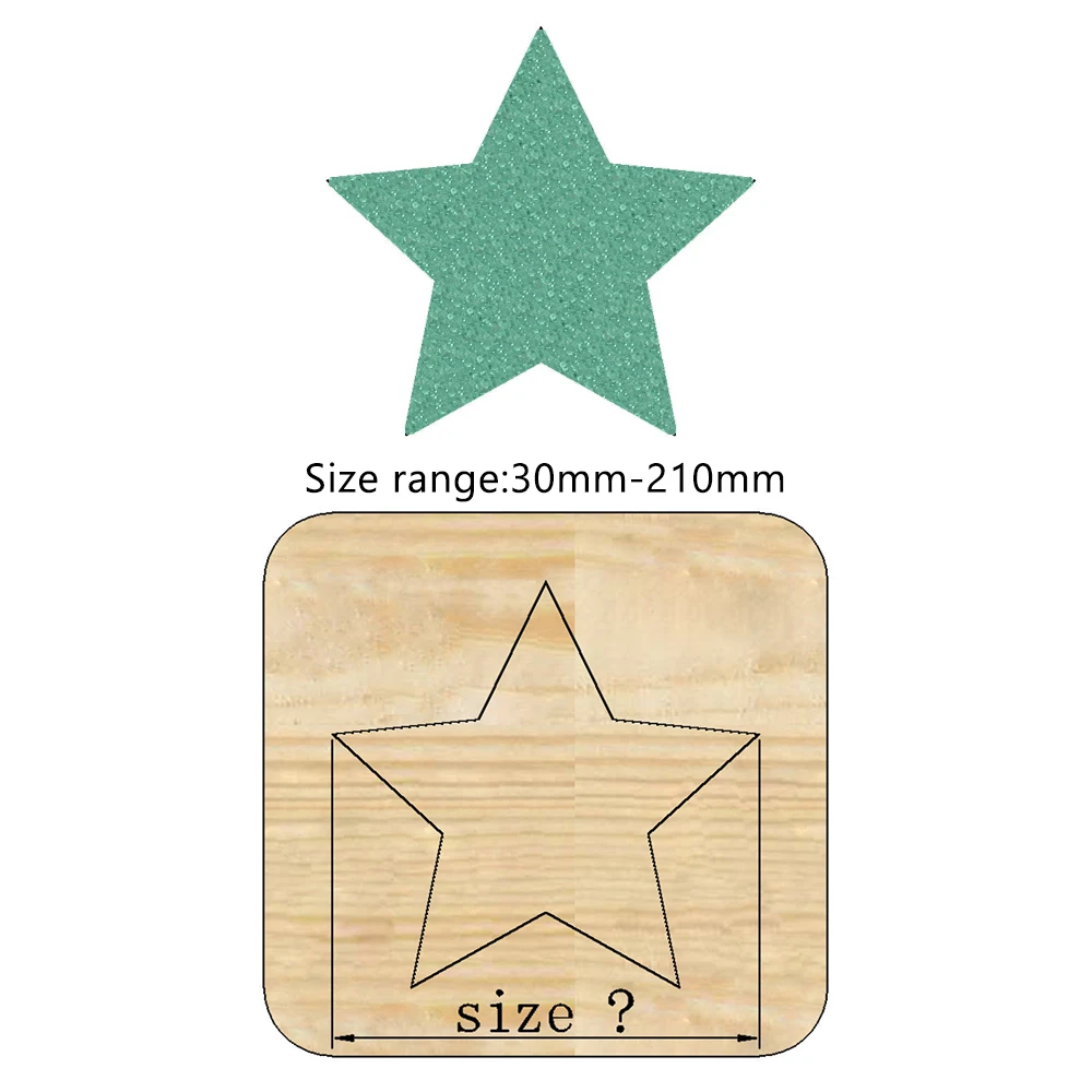 Five pointed star Wood Cut Die Scrapbook Cutter Stampin Up Stamps And ...