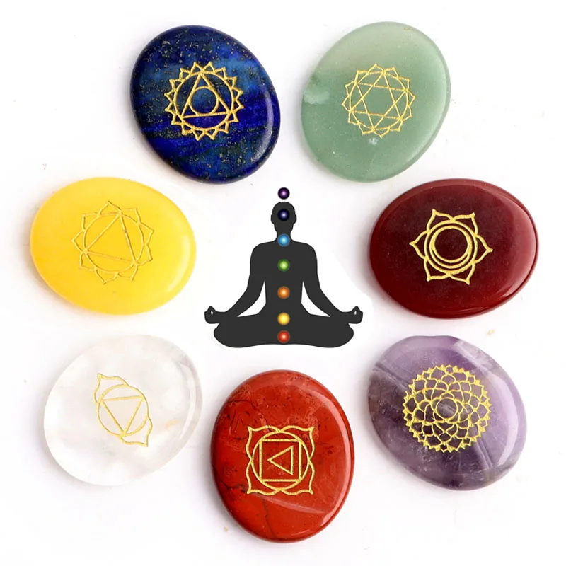 Juego de 7 piedras de Chakra de alta calidad, conjunto de piedras de ...