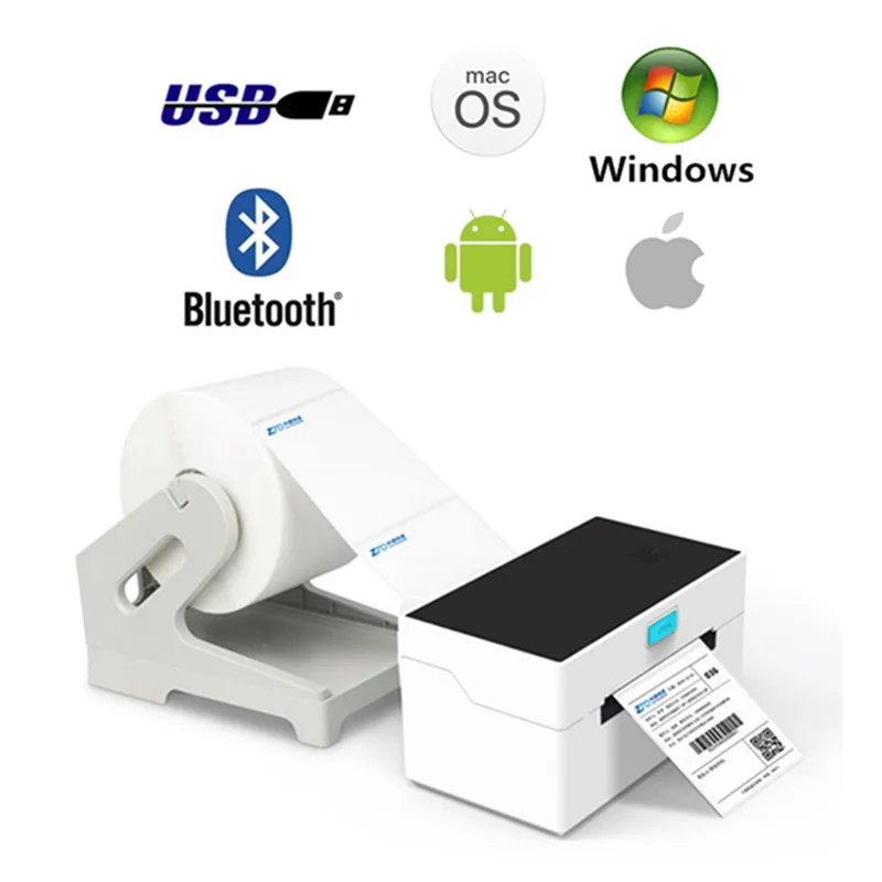 ZJ9220 Shipping Label Express Waybill Product Barcode QR Code Sticker ...