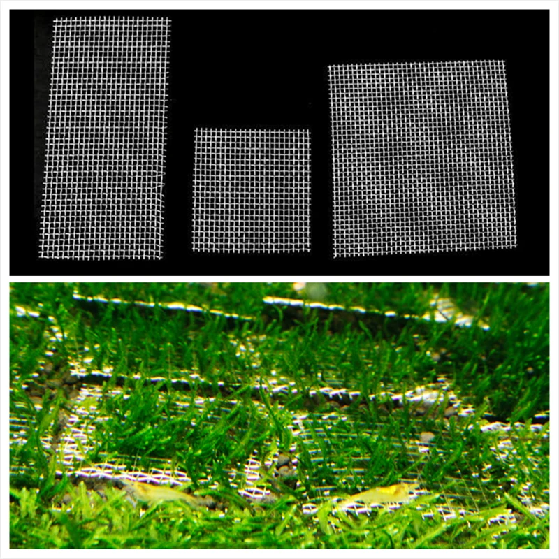 Stainless Steel Aquarium Moss Mesh Pad Fish Tank Plants Mesh Holder for ...