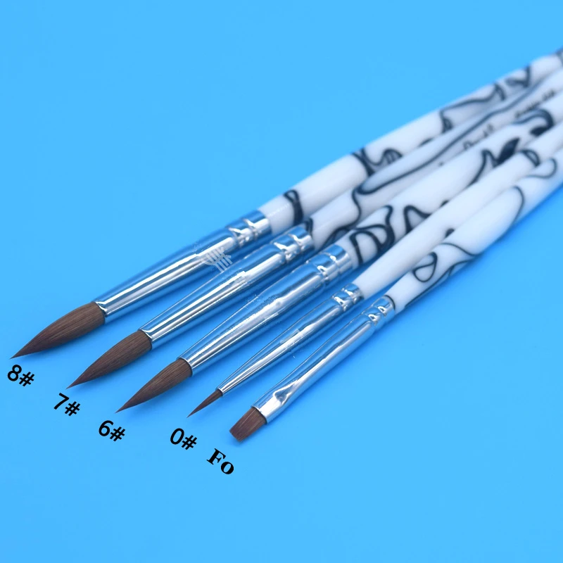 5pcs Dental Lab Porcelain Ceramic Finest Sable Ermine Brush Pen Set ...