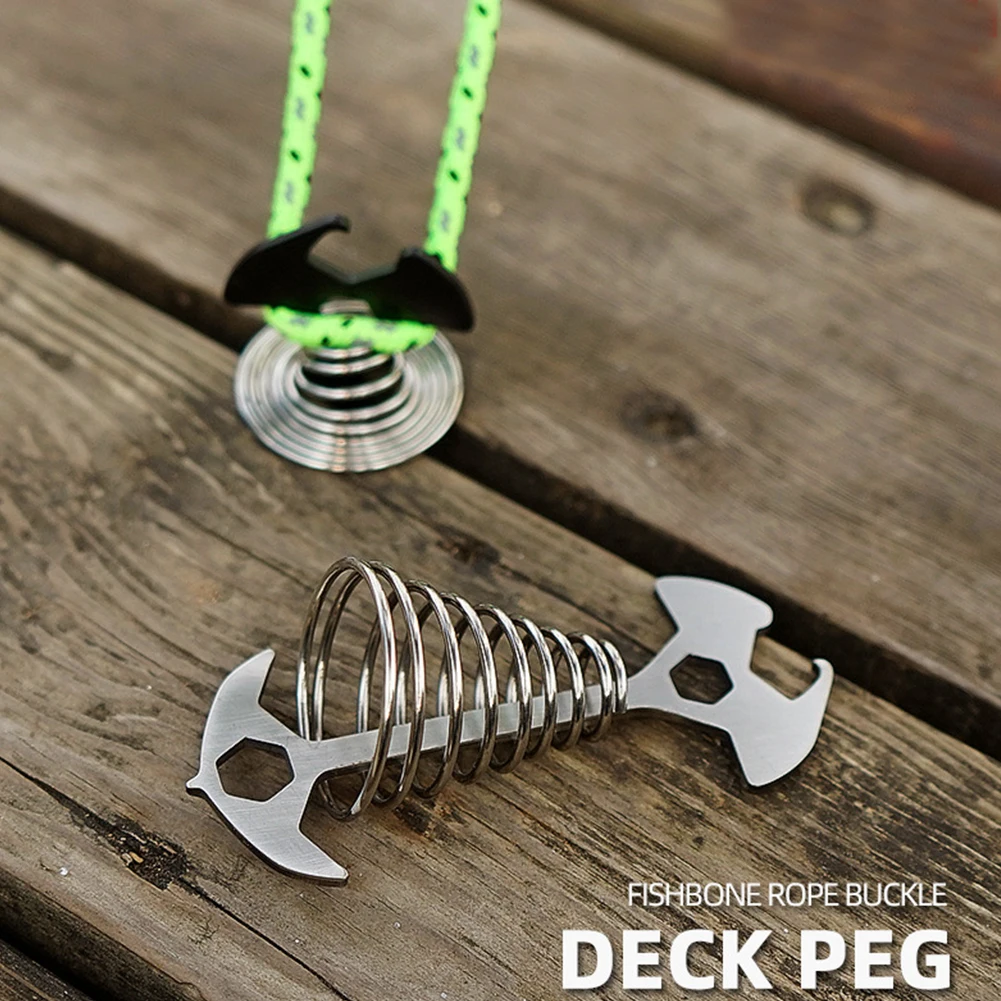 Fishbone Anchor Tent Pegs Buckle Plank Floor Spring Outdoor Awning ...