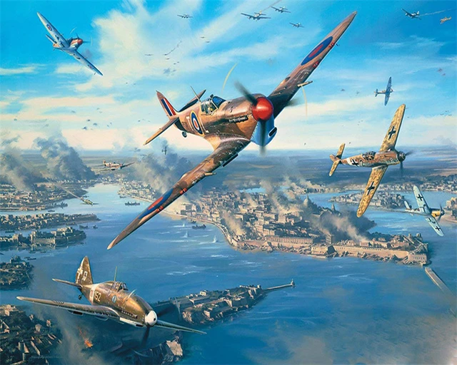 Military themed paint by numbers kits