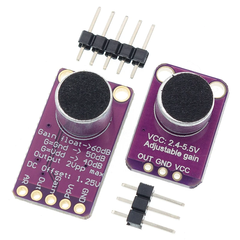 MAX9814 Microphone AGC Amplifier Board Sound sensor Module Auto Gain ...