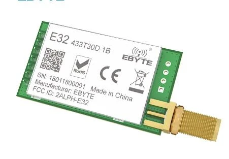 Módulo transceptor RF LoRa, E32 433T30D 1B, E32 TTL 1W, 7500m, 1W ...