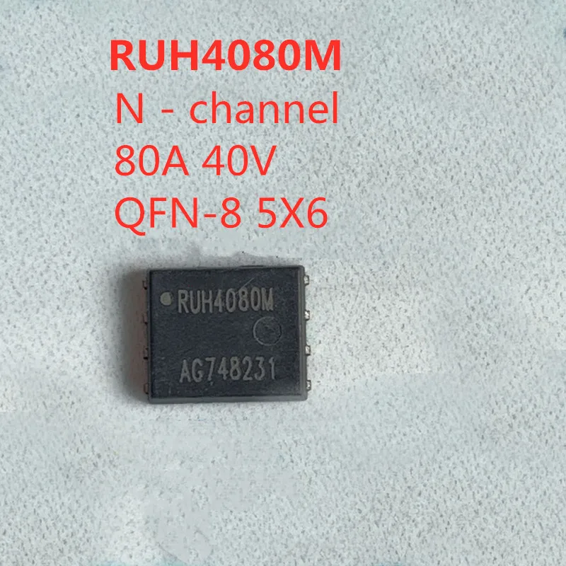10PCS-100-New-original-RUH4080M-patch-N-channel-80A-40V-QFN-8-5X6-MOS ...