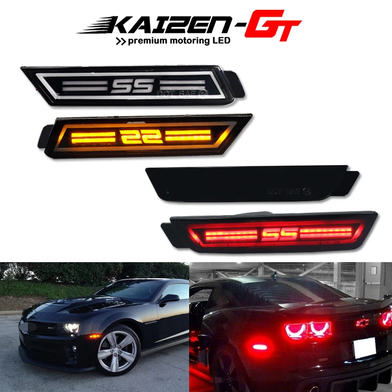 Front-Amber-Rear-Red-SS-logo-LED-Bumper-Reflector-Side-Marker-Lights ...