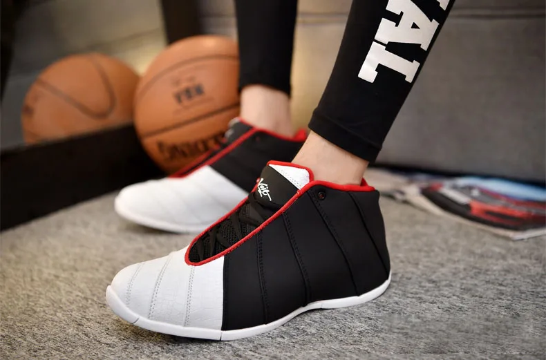 VOIT Men Professional basketball shoes male gym shoes TAICHI combat non ...