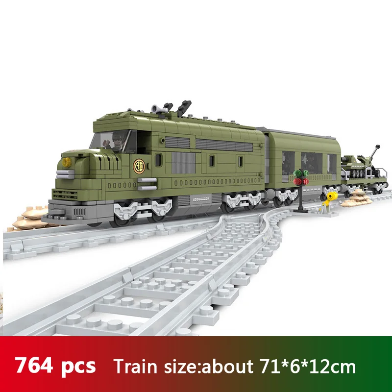 Ausini City Train Model Building Blocks - Building Toys