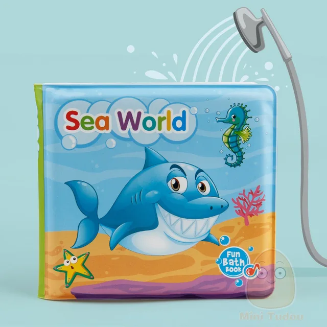Baby Bath Books Waterproof Bathroom Books Water Bathroom Toys Early ...
