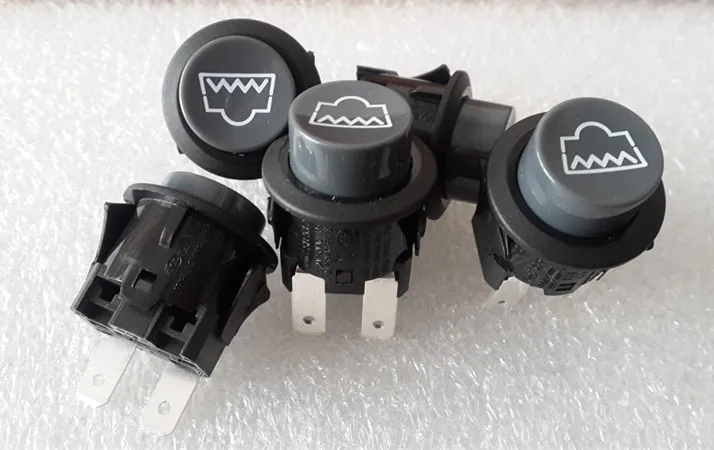 Original new 100% round power switch key switch button switch with lock ...