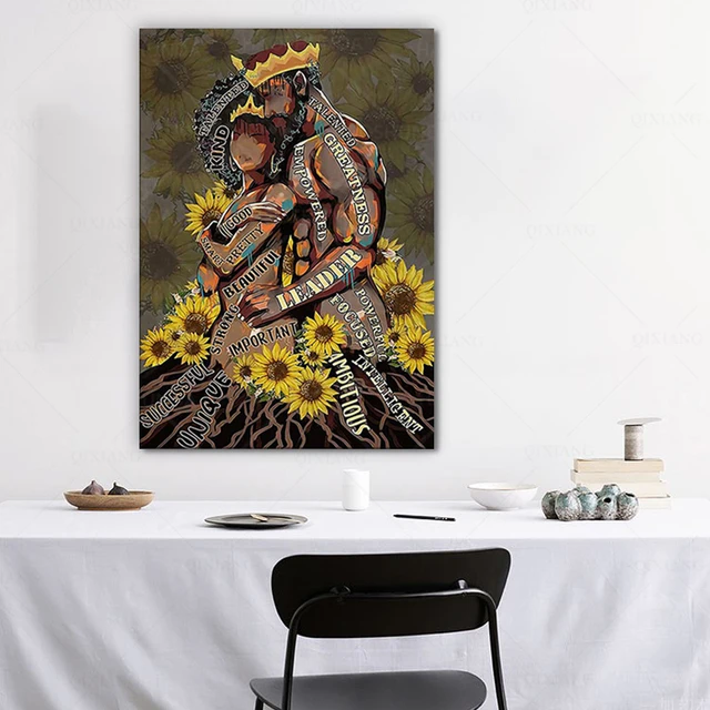 Black King And Queen Art