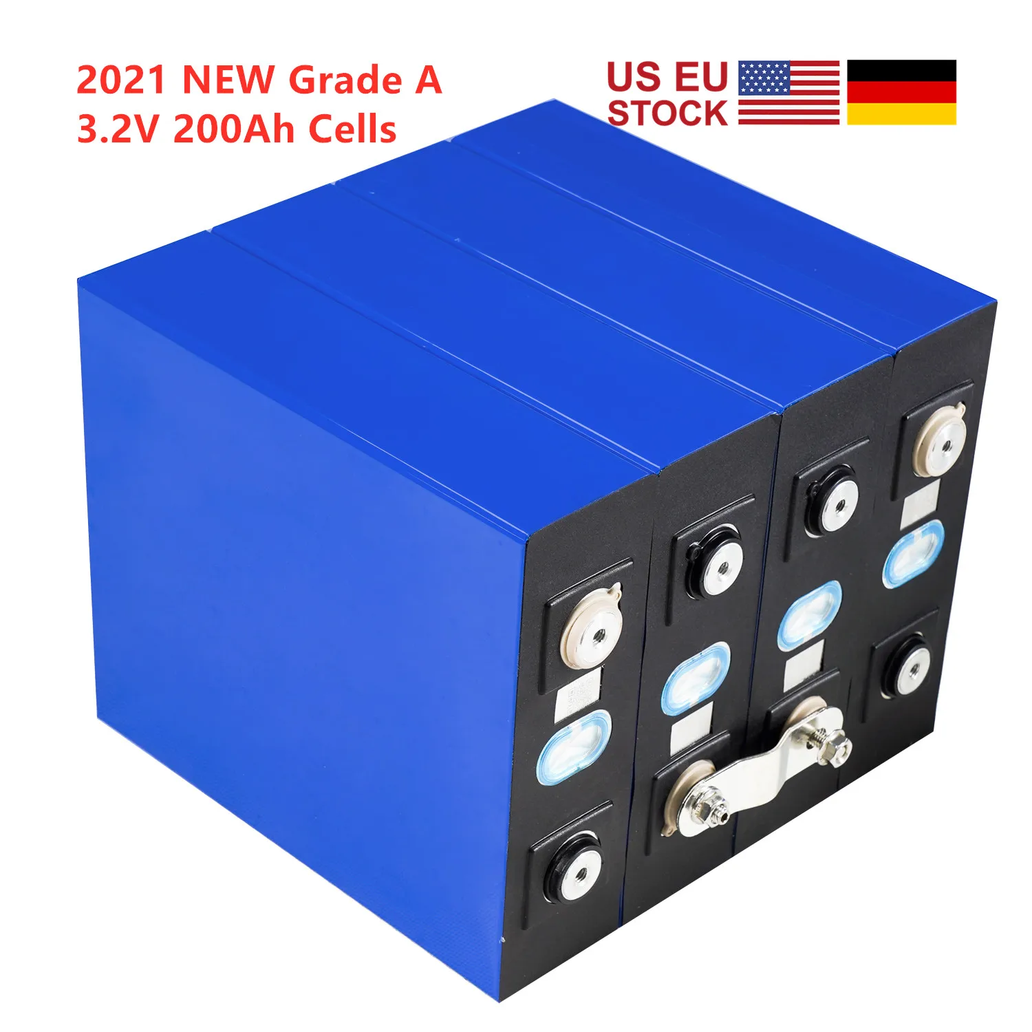 2021 New Grade A 4pcs Lifepo4 3.2v200ah Rechargeable Battery Qr Code ...