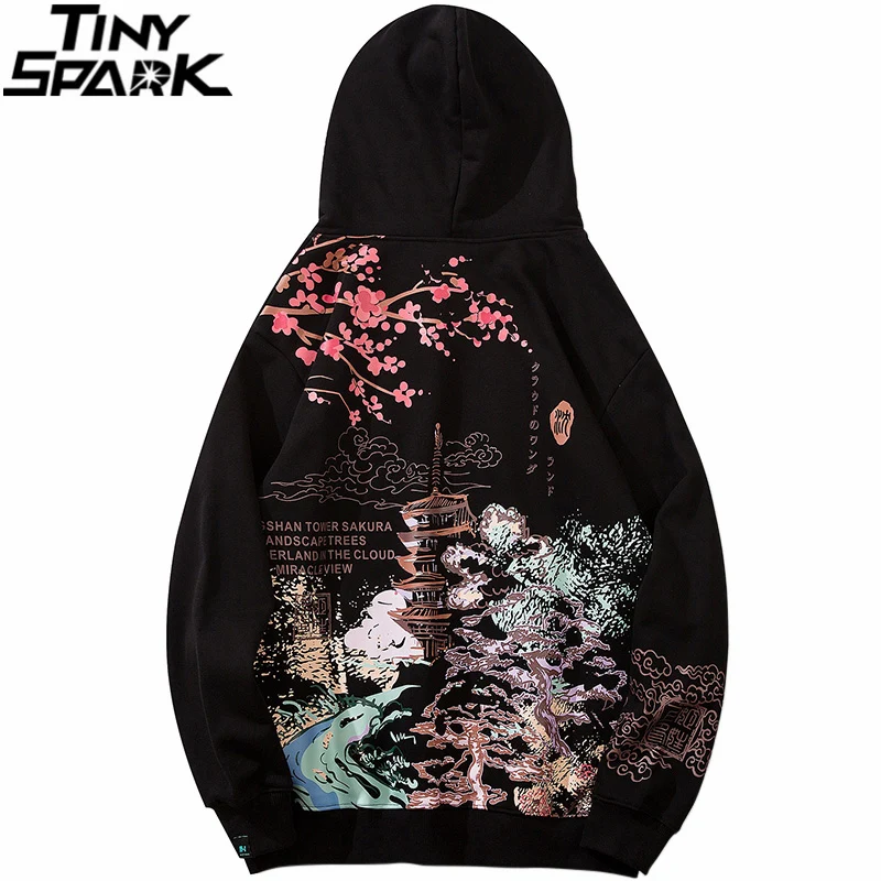 Hip Hop Streetwear Harajuku Hoodie 2020 Men Kanji Wonderland Ancient ...