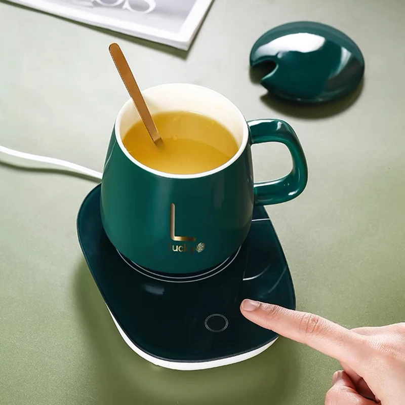 컵 히터 워머 Usb 스마트 온도 조절 컵 코스터 데스크탑 가열 매트 커피 차 우유 워머 패드 55 ℃ 가열 머그 코스터
