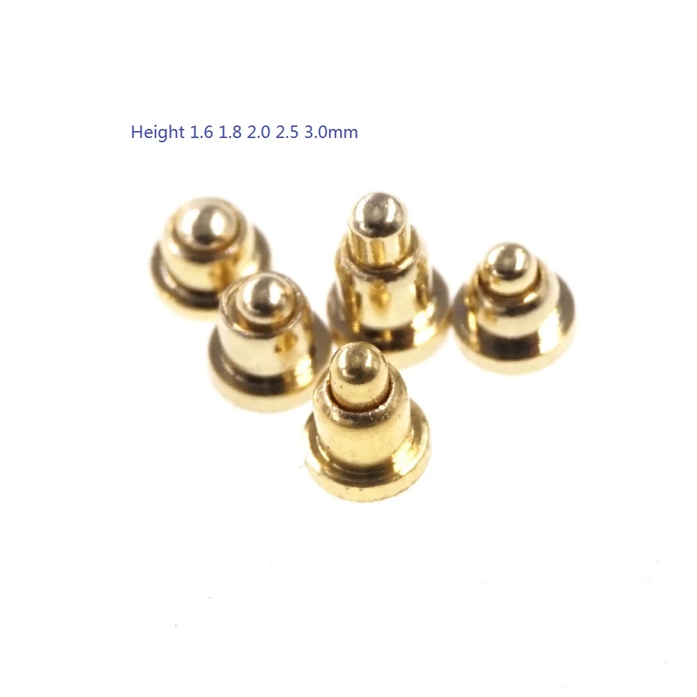 10 Pcs Miniature Pogo Pin 2.0 Mm Diameter Height 1.6 1.8 2.0 2.5 3.0 ...