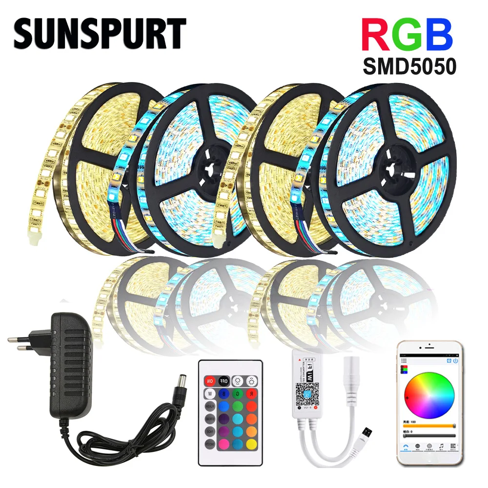 5m-100m WiFi/IR/2.4G Touch LED Strip Light RGB SMD 2835 5050 RGBW/RGBWW ...