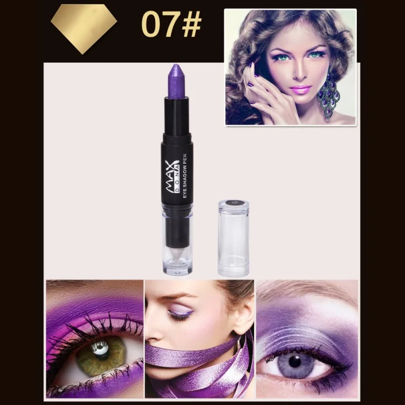 Double HEAD สูง Repairing Eye Shadow ปากกาสีผิวสดใสติดทนนานแต่งหน้า ...