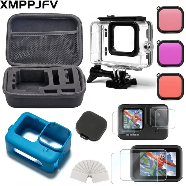 Accessories Kit for Gopro Hero 11 10 9 Black Carrying Bag Waterproof ...