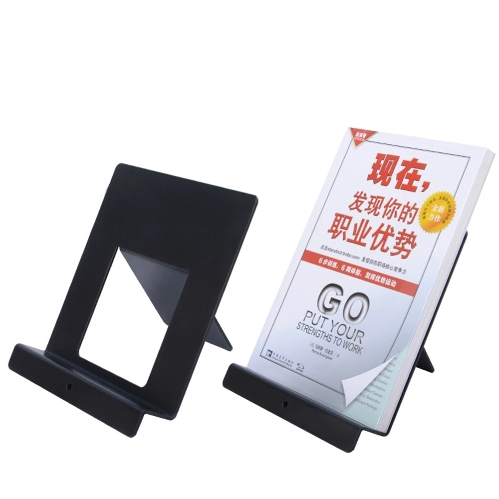 Black Metal Book Shelf Table Desk Top Book Rack Merchant Display Stand ...