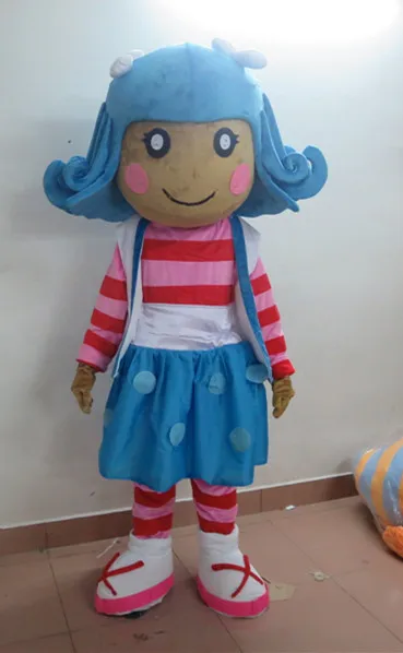 Blue Hair Girl Cosplay Mascot Costume - AllCosplay.com