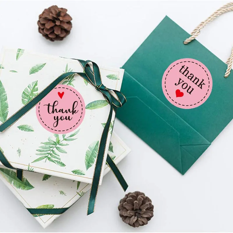 Packaging Thank You Pink Note Sticker Sheet Journals & Scrapbooks ...