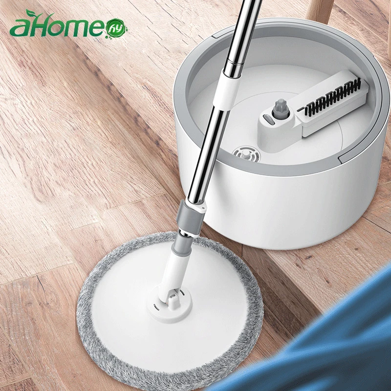 Magic Microfiber Round Mop Bucket Houshold Sweeper Tile Cleaner Carton ...