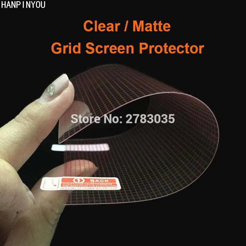5 6 7 8 Inch Universal Clear Glossy / Anti-Glare Matte DIY Grid Screen ...