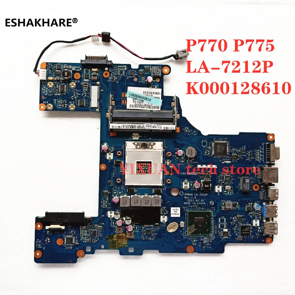 for-TOSHIBA-Satellite-P775-P755-laptop-motherboard-K000128610-PHRAA-LA ...